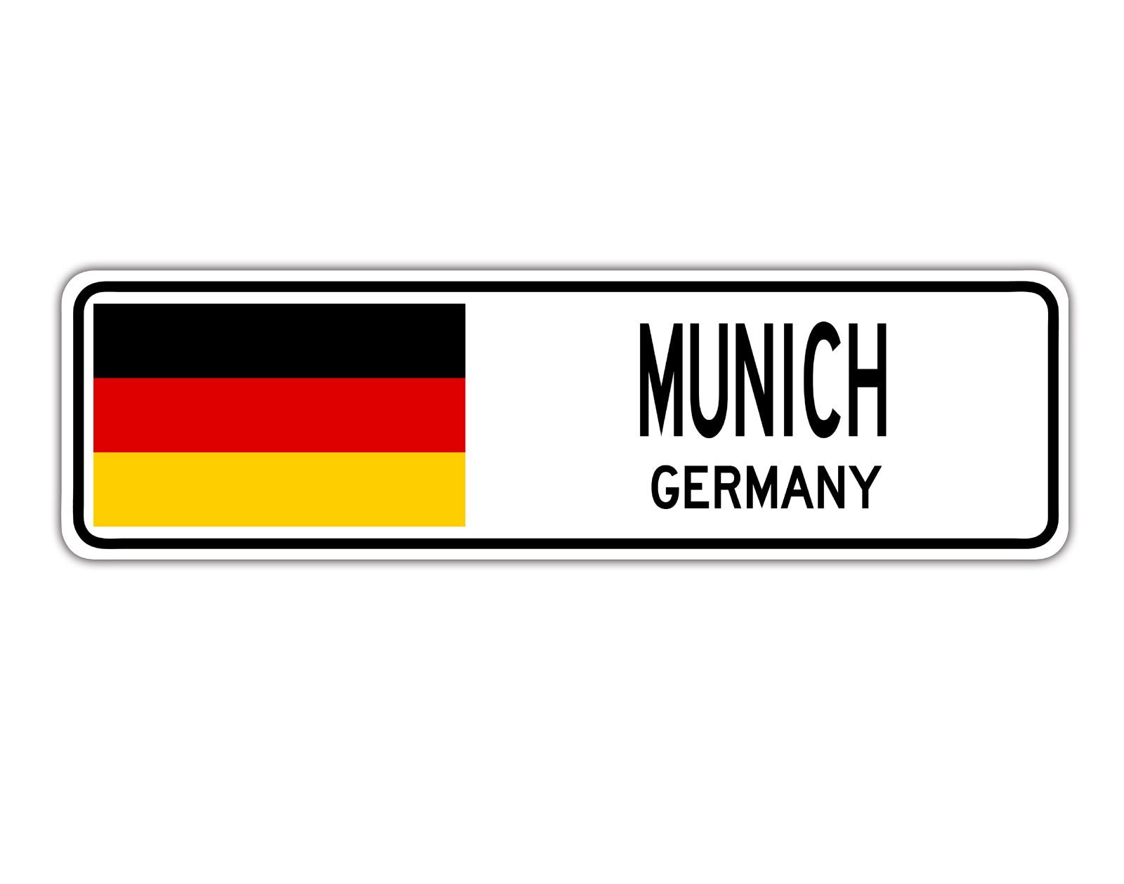 Munich Germany Country City Flag Aluminum Sign – Sign Fever