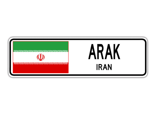 Arak Iran Country City Flag Aluminum Sign - Sign Fever