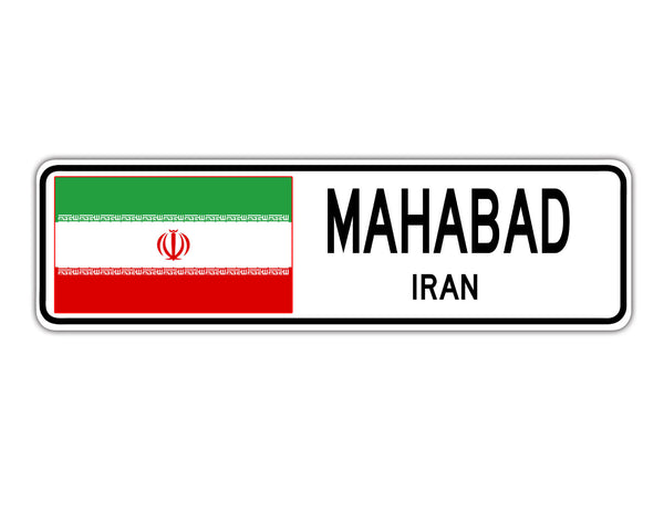 Mahabad Iran Country City Flag Aluminum Sign - Sign Fever