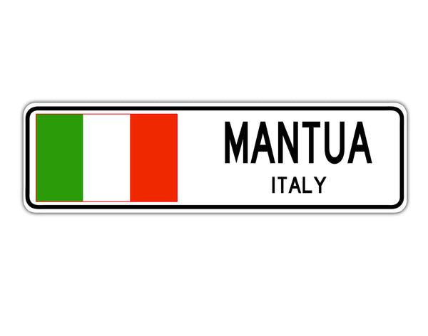 Mantua Italy Country City Flag Aluminum Sign - Sign Fever