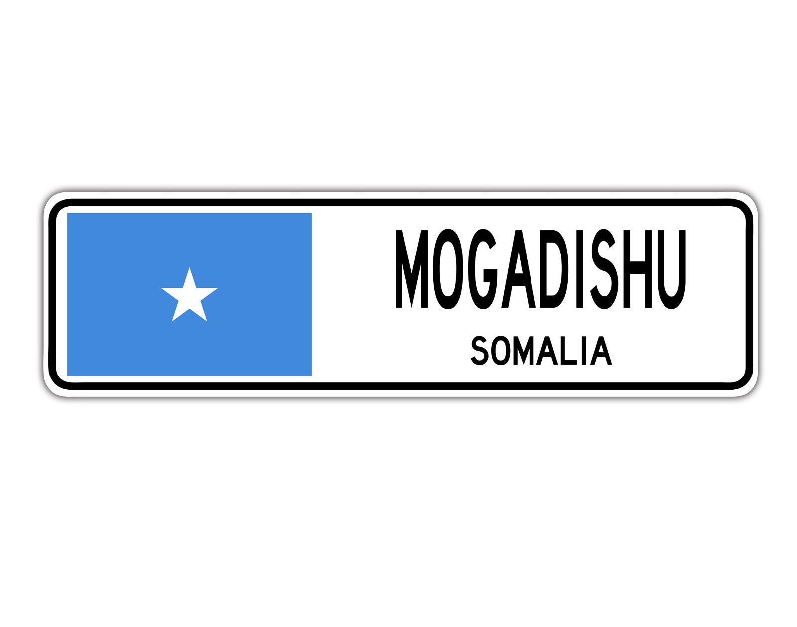 Bosaso Somalia Countries City Flag | Aluminum Sign – Sign Fever