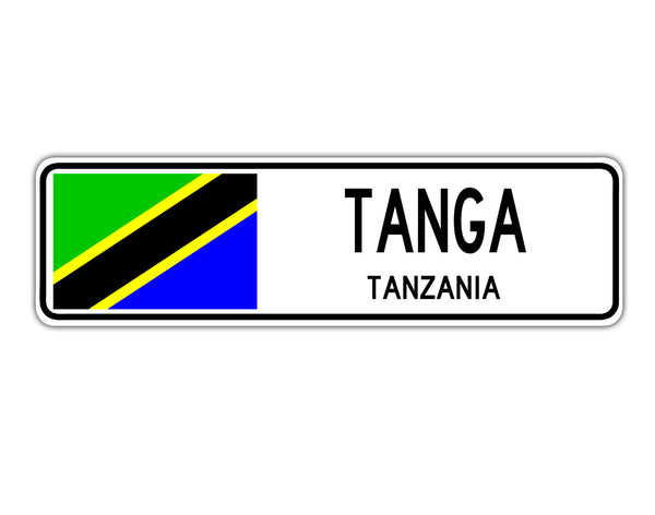 Tanga Tanzania Country City Flag Aluminum Sign - Sign Fever