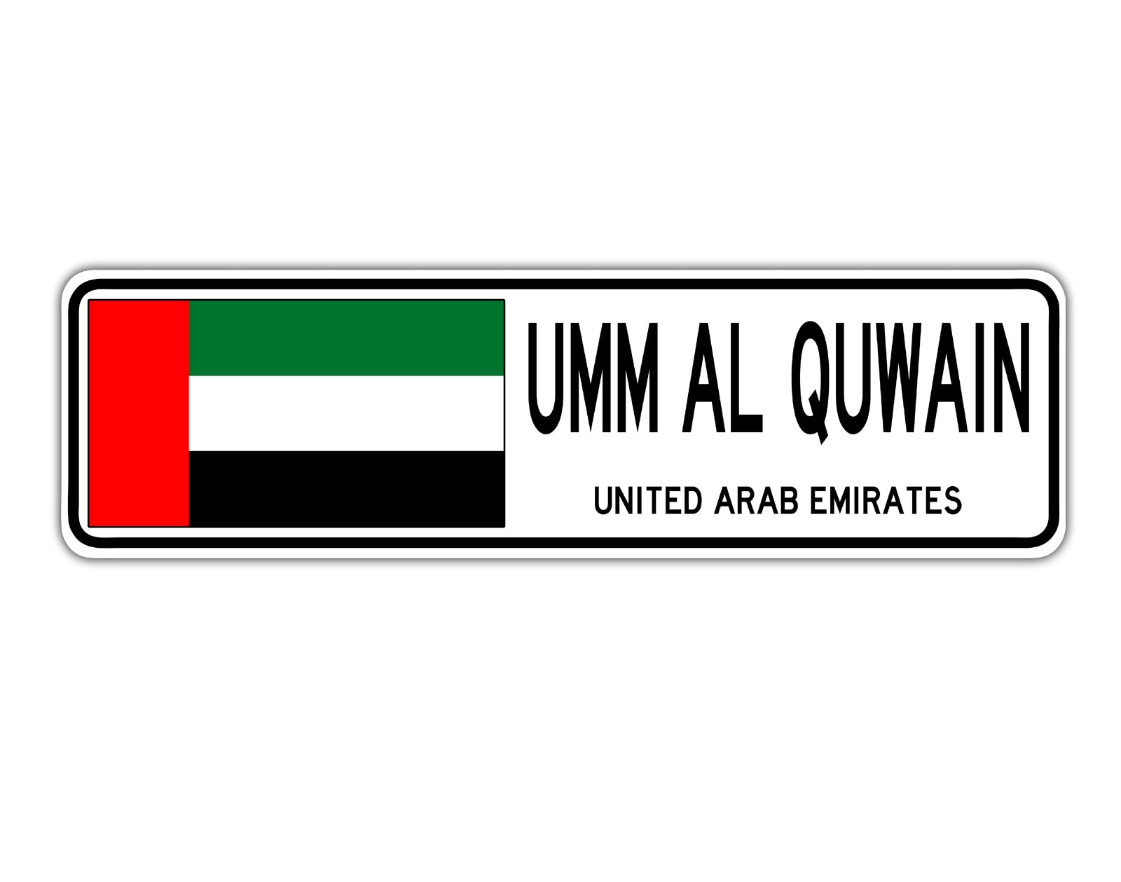 Umm al-Quwain United Arab Emirates Country City Flag Aluminum Sign ...
