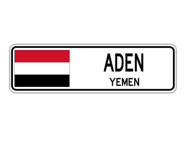 Aden Yemen Country City Flag Aluminum Sign - Sign Fever