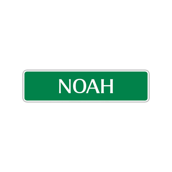 Noah Street Sign Children Name Room Plate - Sign Fever