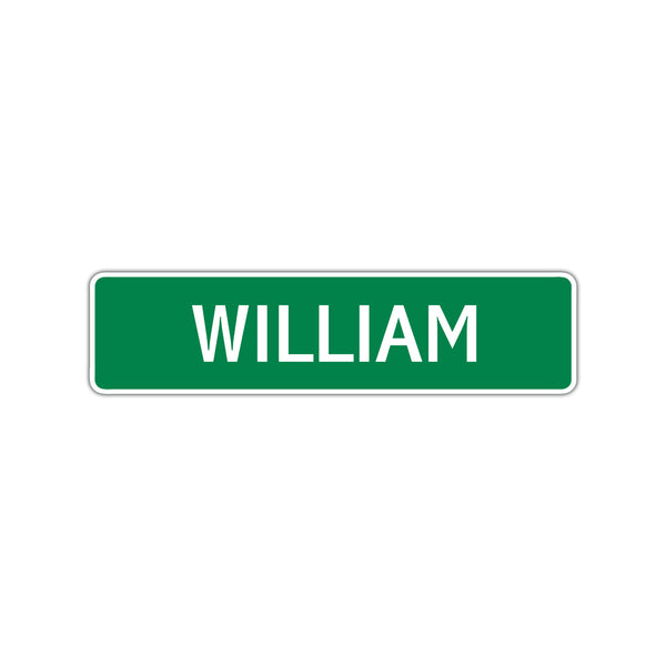 William Street Sign Children Name Room Plate - Sign Fever