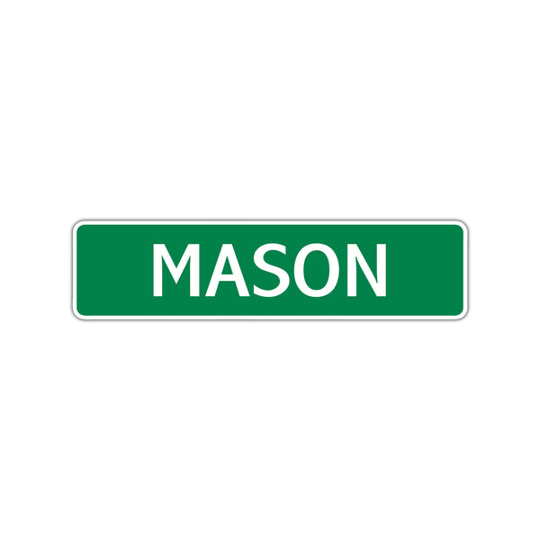 Mason Street Sign Children Name Room Plate - Sign Fever