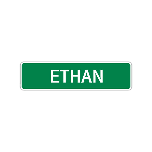 Ethan Street Sign Children Name Room Plate - Sign Fever
