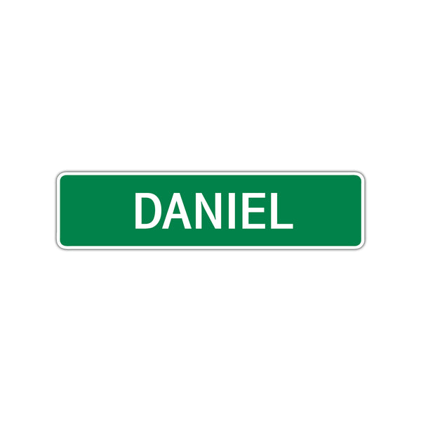 Daniel Street Sign Children Name Room Plate - Sign Fever