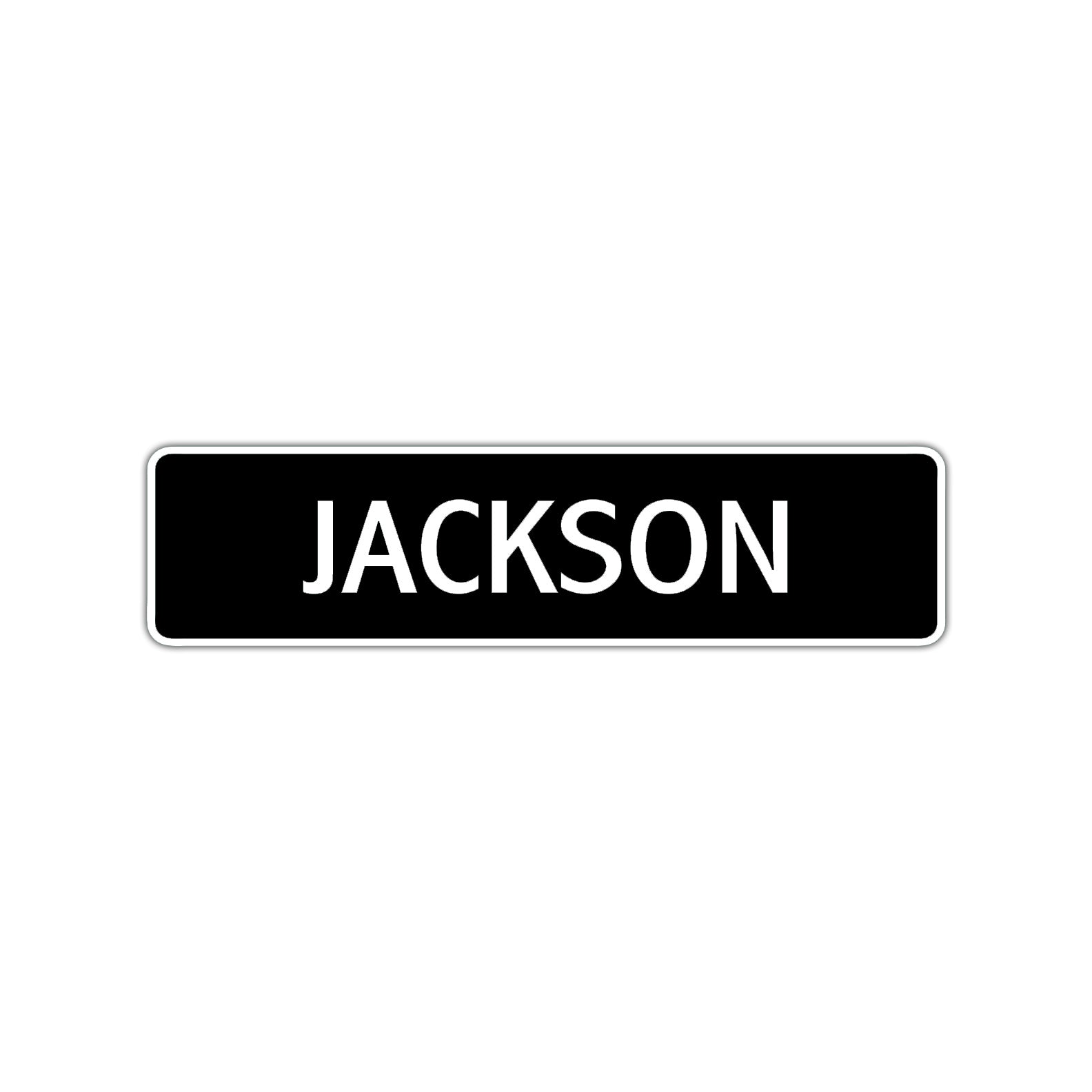 Jackson Street Sign Children Name Room Plate - Sign Fever