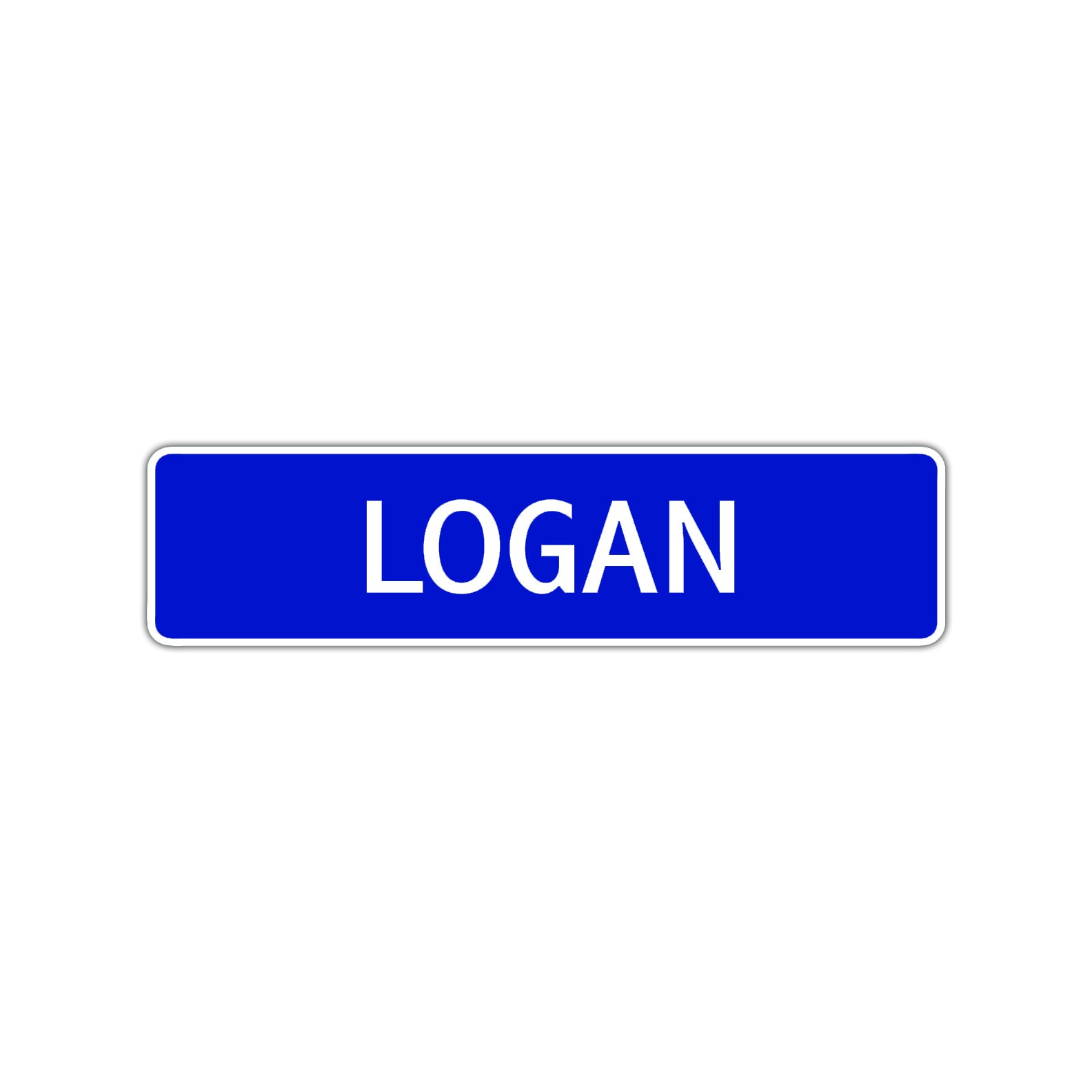 Logan Street Sign Children Name Room Plate - Sign Fever
