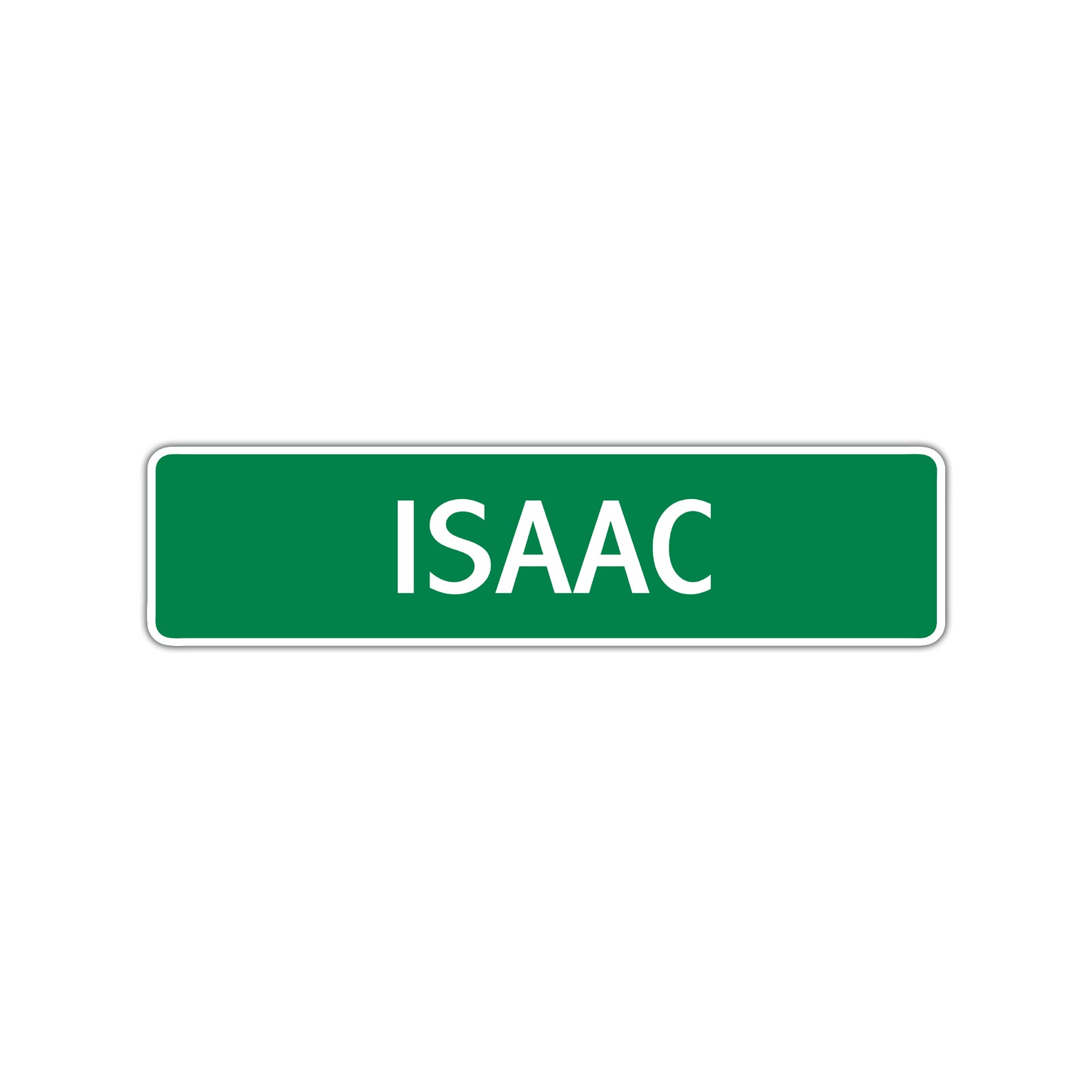 Isaac Street Sign Children Name Room Plate - Sign Fever