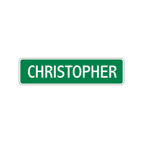 Christopher Street Sign Children Name Room Plate - Sign Fever