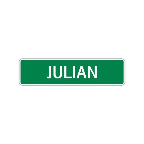 Julian Street Sign Children Name Room Plate - Sign Fever
