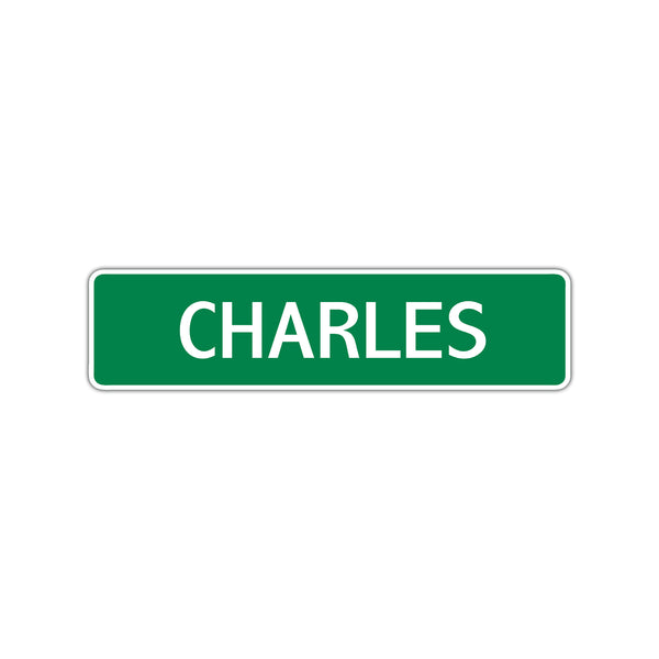 Charles Street Sign Children Name Room Plate - Sign Fever