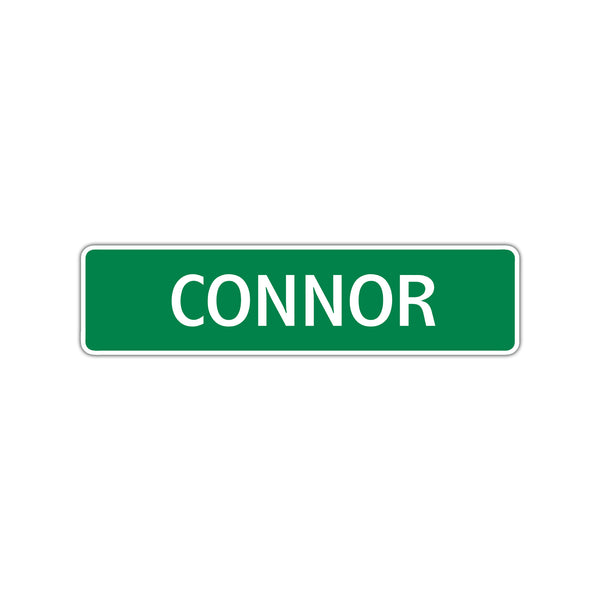 Connor Street Sign Children Name Room Plate - Sign Fever