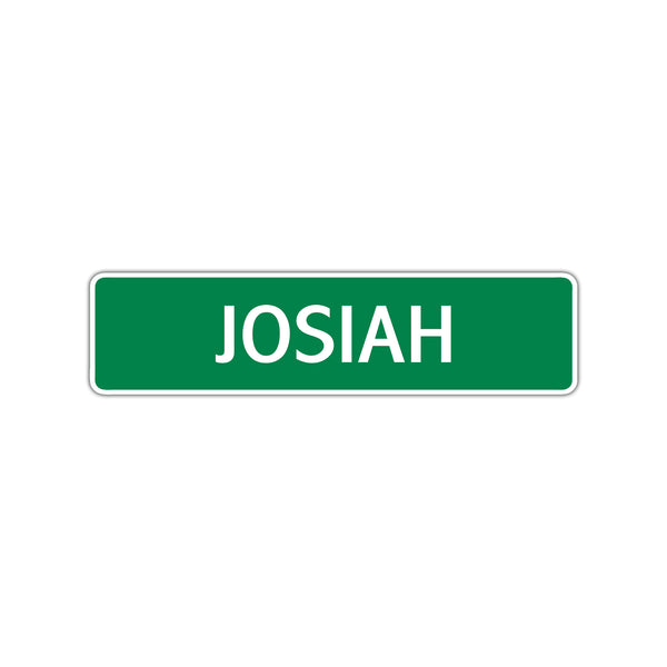 Josiah Street Sign Children Name Room Plate - Sign Fever