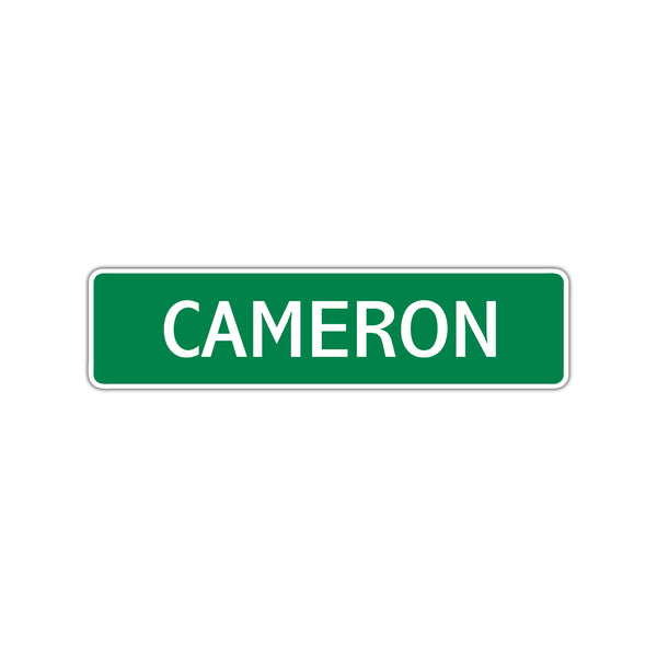 Cameron Street Sign Children Name Room Plate - Sign Fever