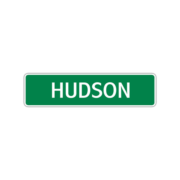 Hudson Street Sign Children Name Room Plate - Sign Fever