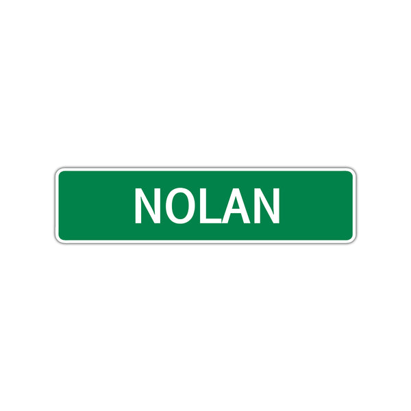 Nolan Street Sign Children Name Room Plate - Sign Fever