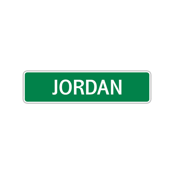 Jordan Street Sign Children Name Room Plate - Sign Fever