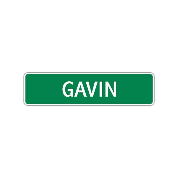 Gavin Street Sign Children Name Room Plate - Sign Fever