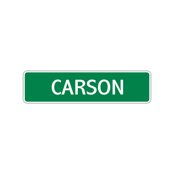 Carson Street Sign Children Name Room Plate - Sign Fever