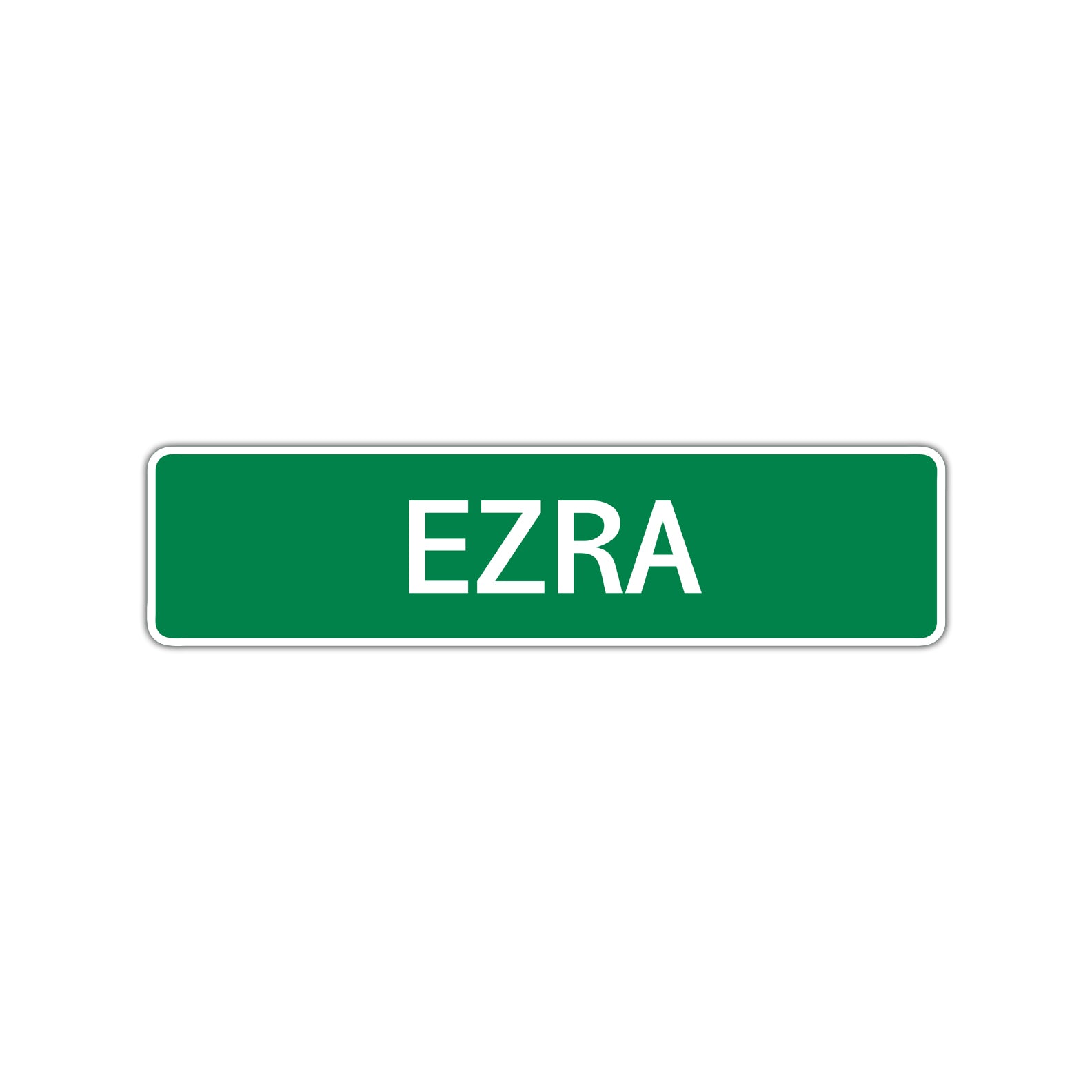 Ezra Street Sign Children Name Room Plate - Sign Fever