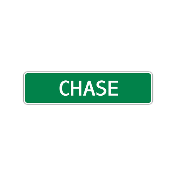 Chase Street Sign Children Name Room Plate - Sign Fever