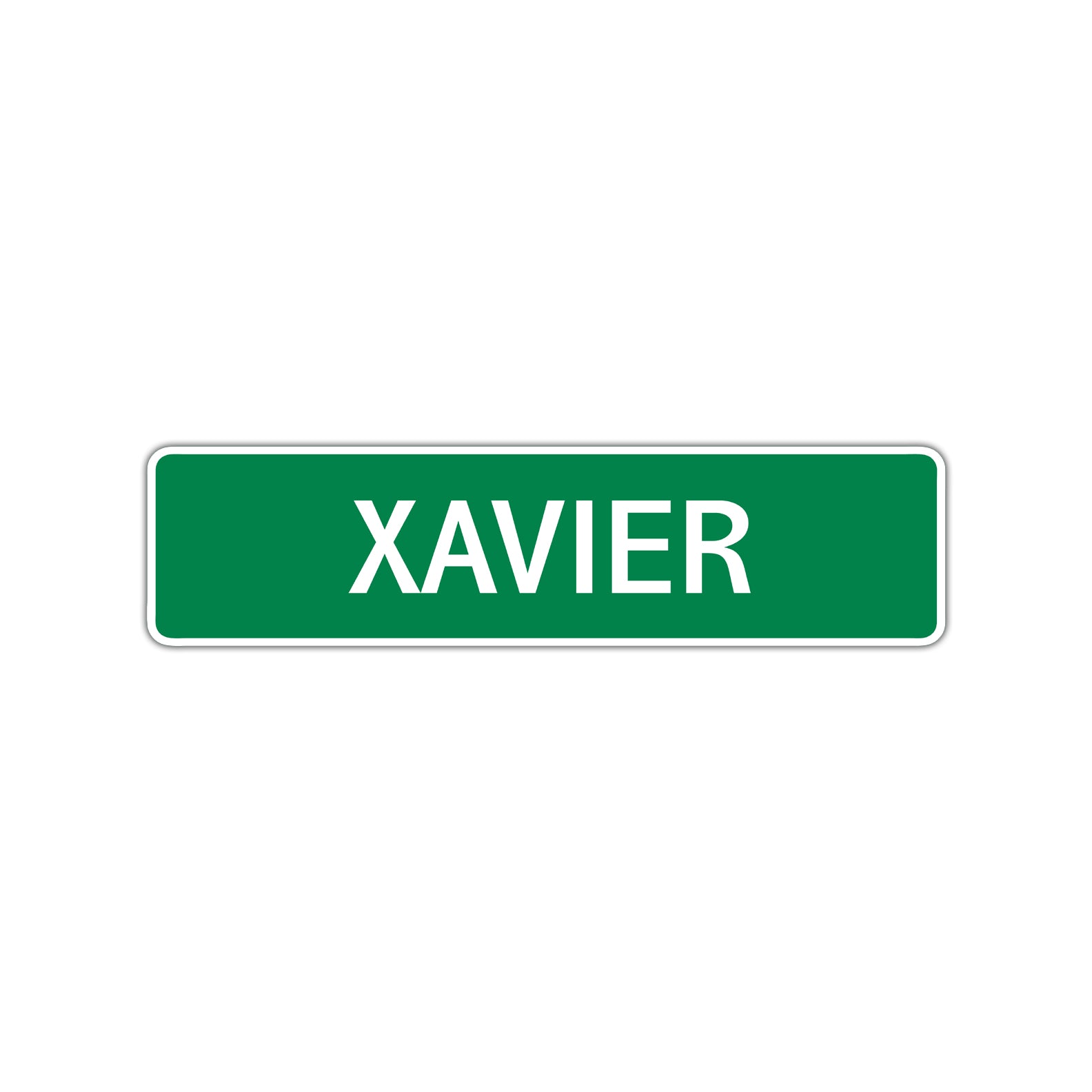 Xavier Street Sign Children Name Room Plate - Sign Fever