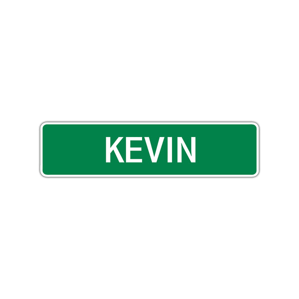 Kevin Street Sign Children Name Room Plate - Sign Fever