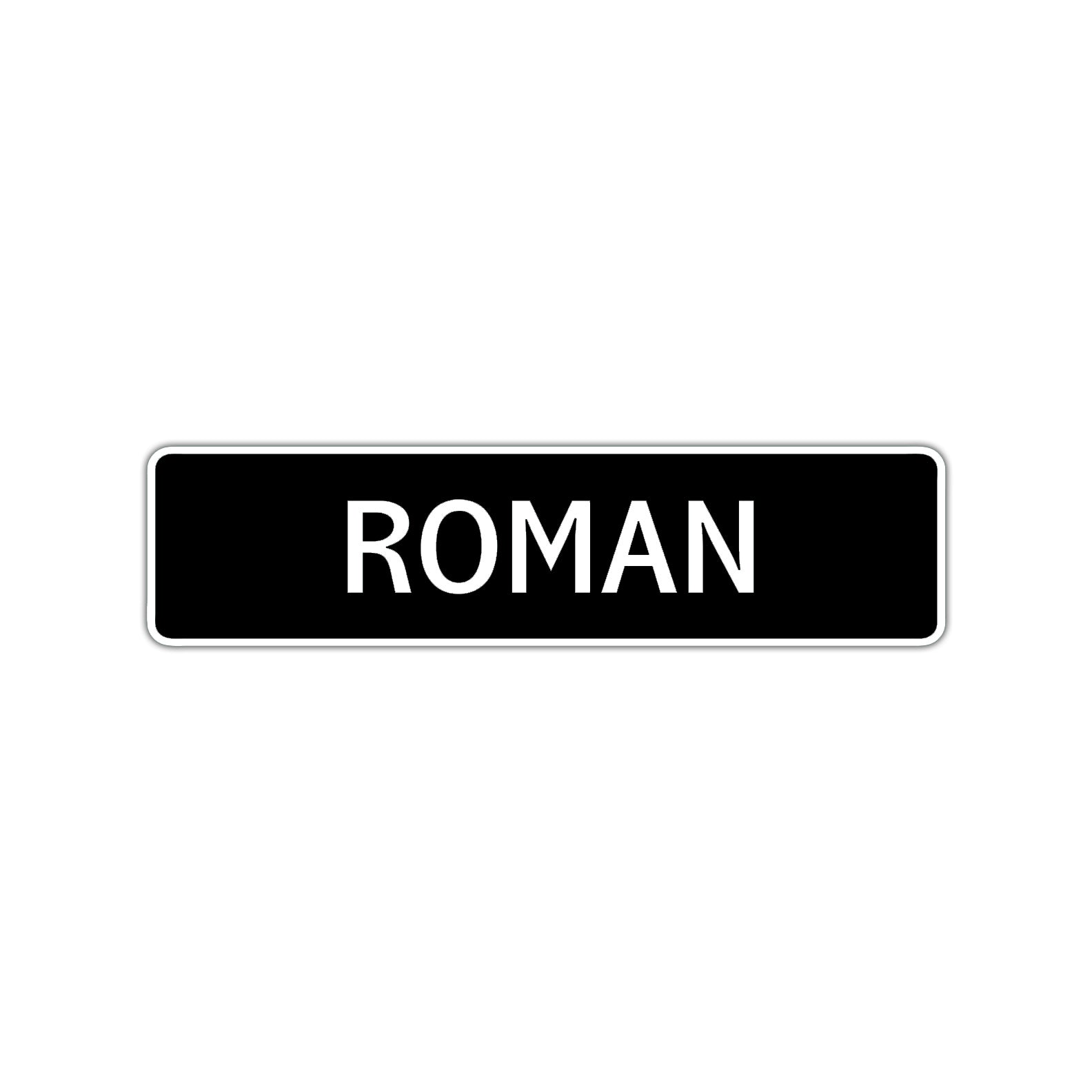 Roman Street Sign Children Name Room Plate - Sign Fever