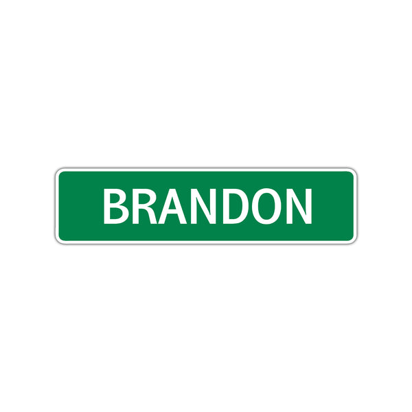 Brandon Street Sign Children Name Room Plate - Sign Fever