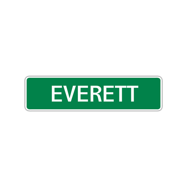 Everett Street Sign Children Name Room Plate - Sign Fever