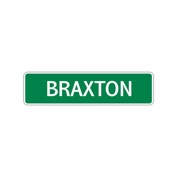 Braxton Street Sign Children Name Room Plate - Sign Fever