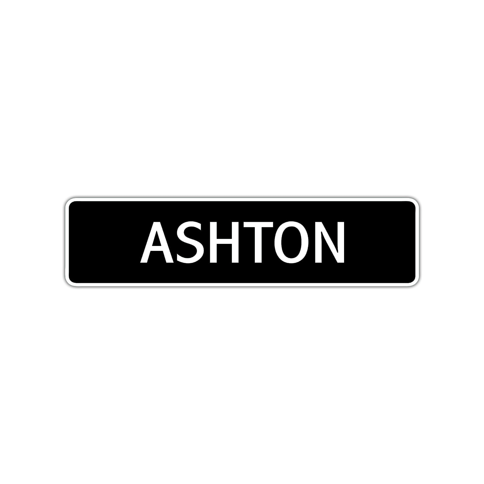 Ashton Street Sign Children Name Room Plate - Sign Fever