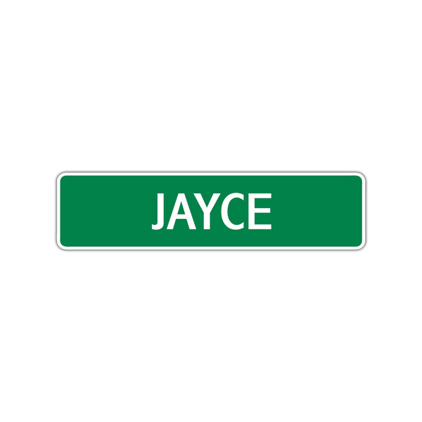 Jayce Street Sign Children Name Room Plate - Sign Fever