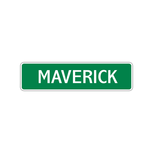Maverick Street Sign Children Name Room Plate - Sign Fever