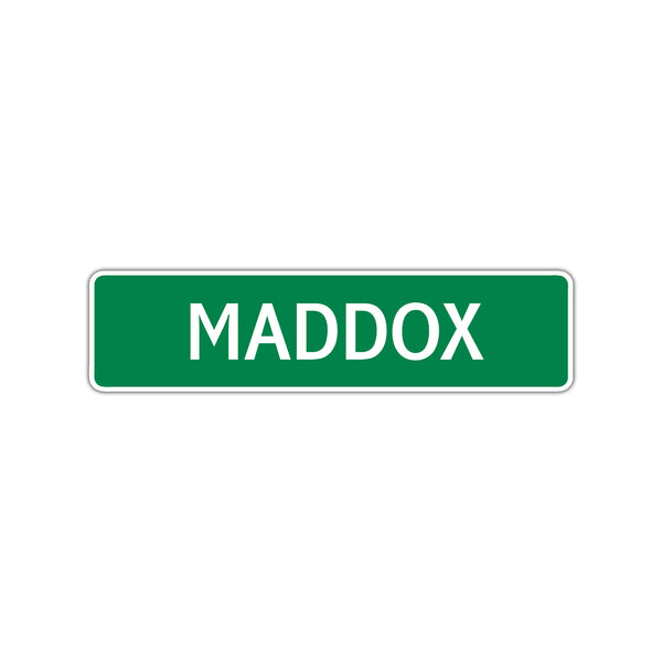 Maddox Street Sign Children Name Room Plate - Sign Fever