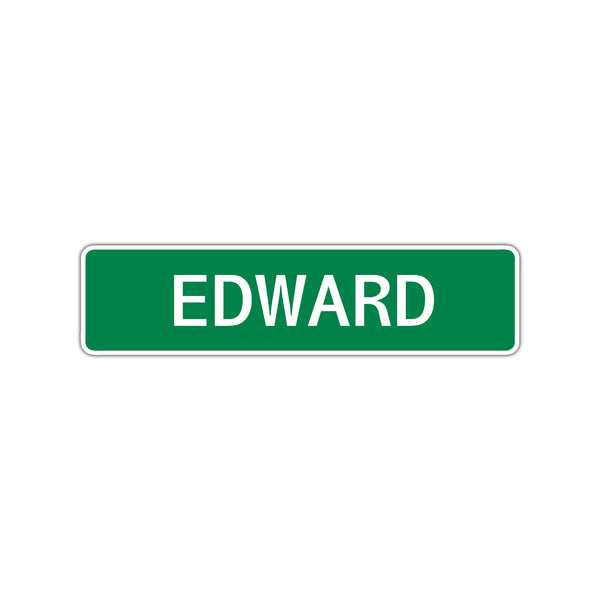 Edward Street Sign Children Name Room Plate - Sign Fever