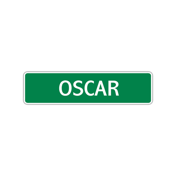 Oscar Street Sign Children Name Room Plate - Sign Fever