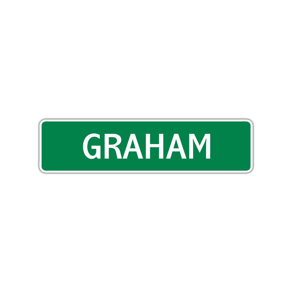Graham Street Sign Children Name Room Plate - Sign Fever