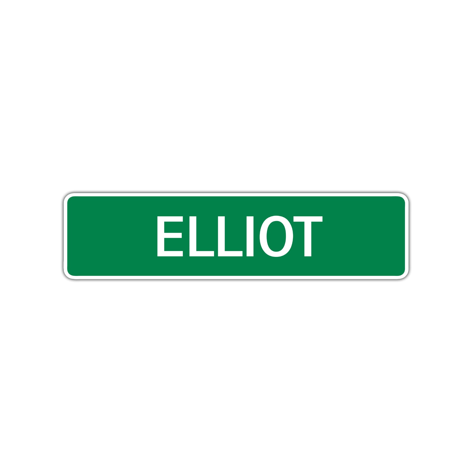 Elliot Street Sign Children Name Room Plate - Sign Fever