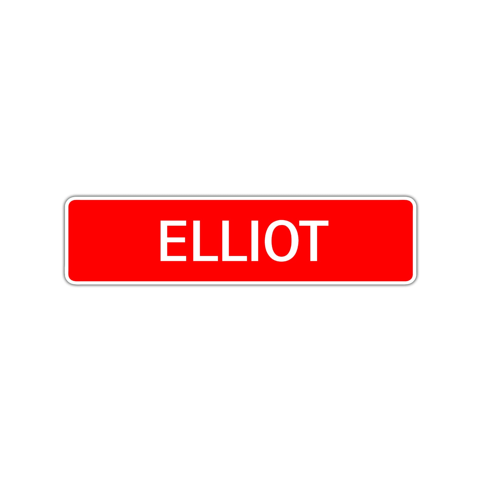 Elliot Street Sign Children Name Room Plate - Sign Fever