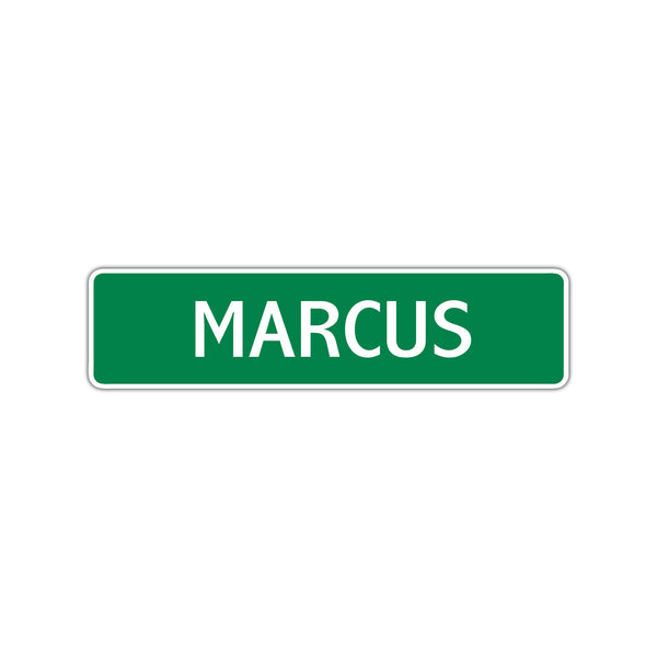 Marcus Street Sign Children Name Room Plate - Sign Fever