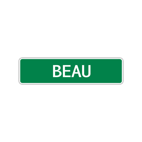Beau Street Sign Children Name Room Plate - Sign Fever