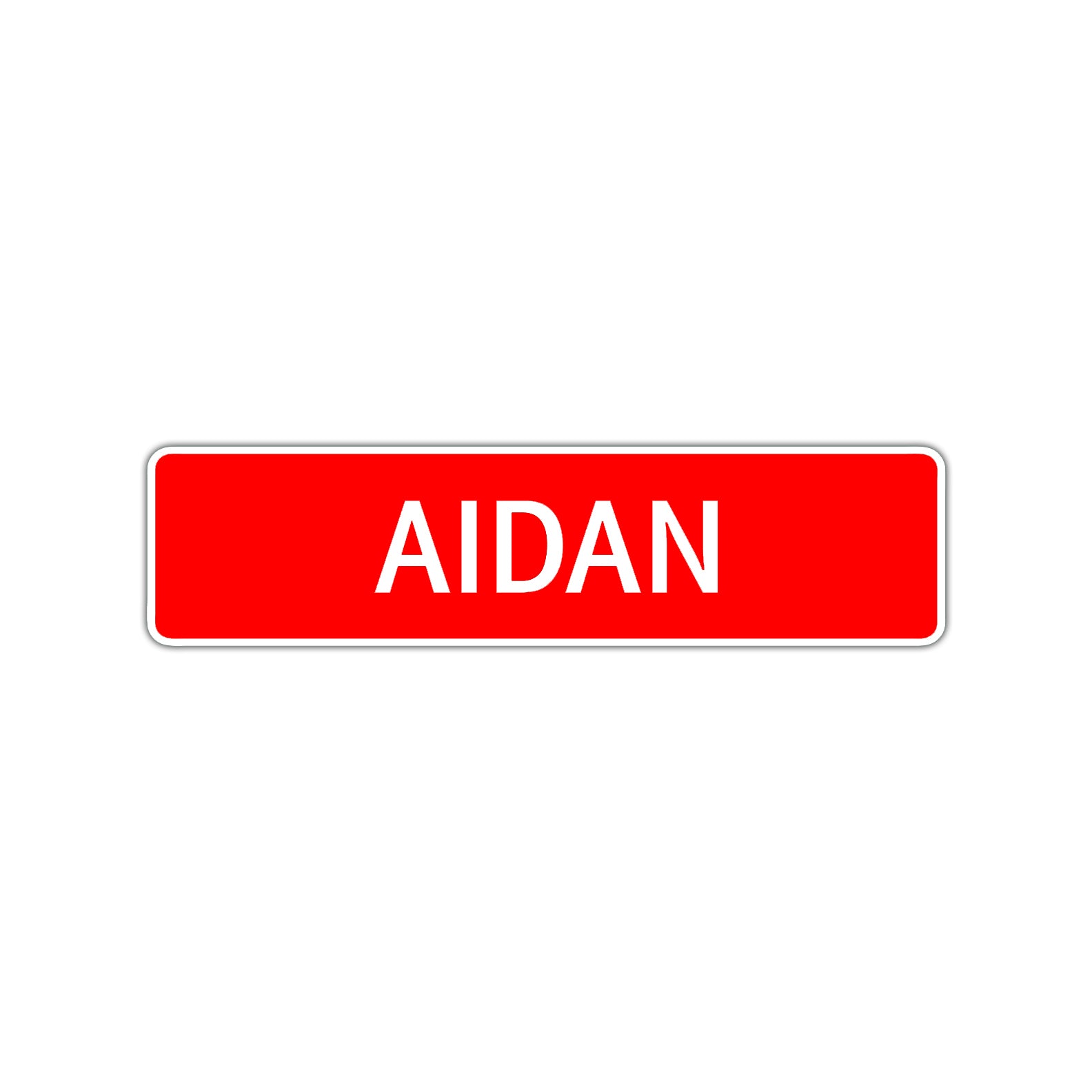 Aidan Street Sign Children Name Room Plate - Sign Fever