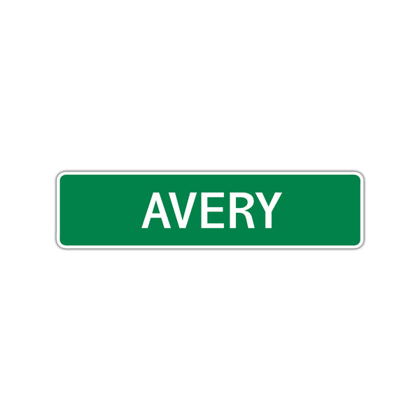 Avery Street Sign Children Name Room Plate - Sign Fever