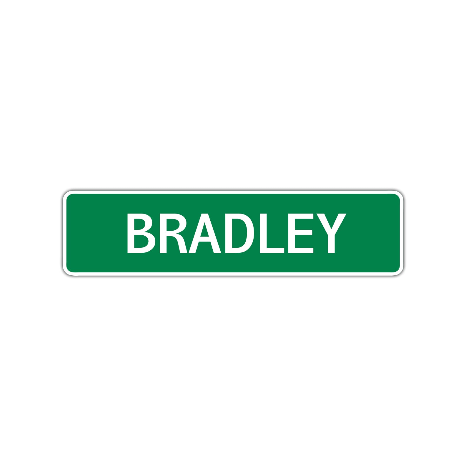 Bradley Street Sign Children Name Room Plate - Sign Fever