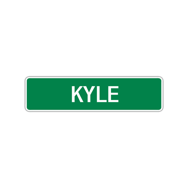Kyle Street Sign Children Name Room Plate - Sign Fever